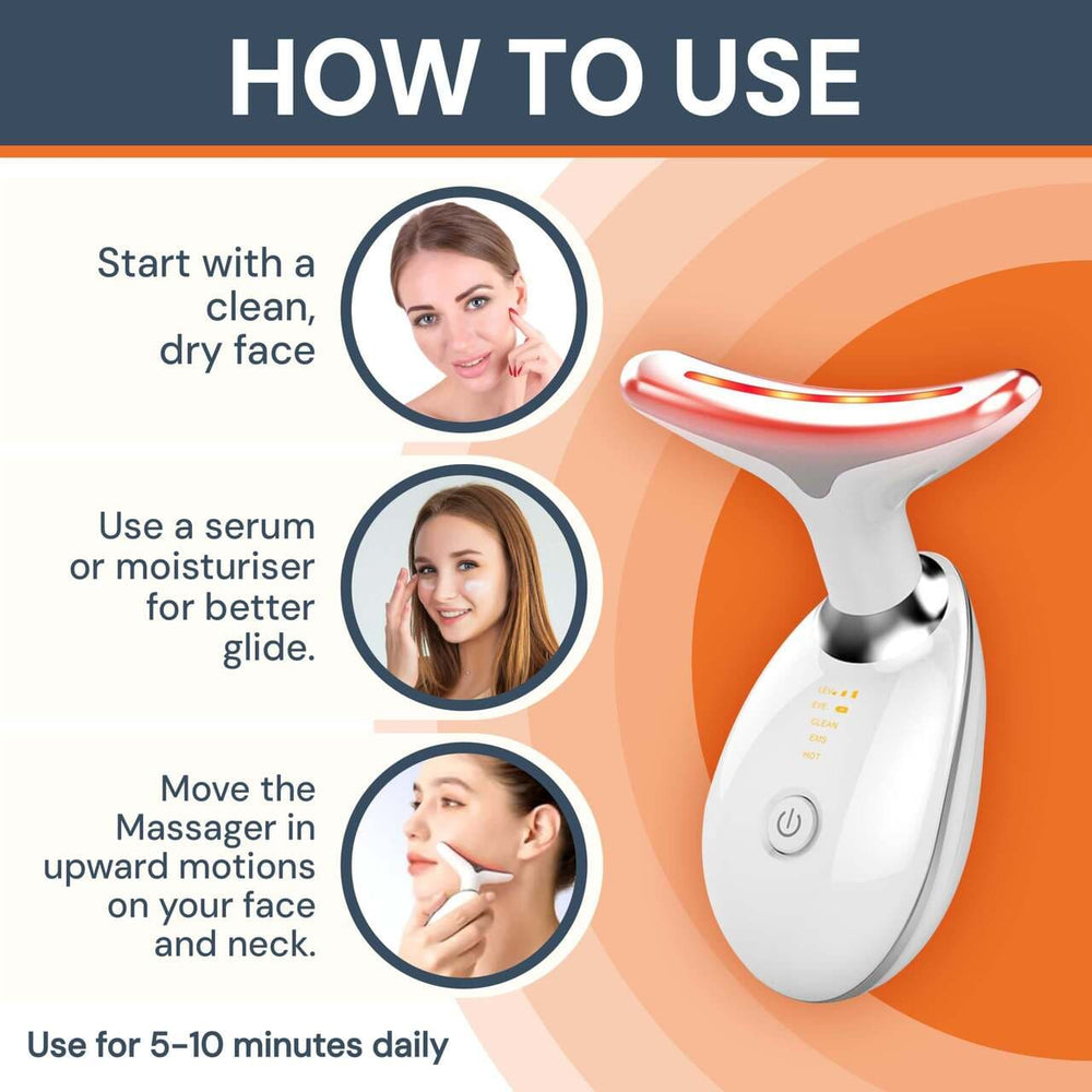 LED Face Massager – Anti-Aging, Skin Tightening & Wrinkle Reduction
